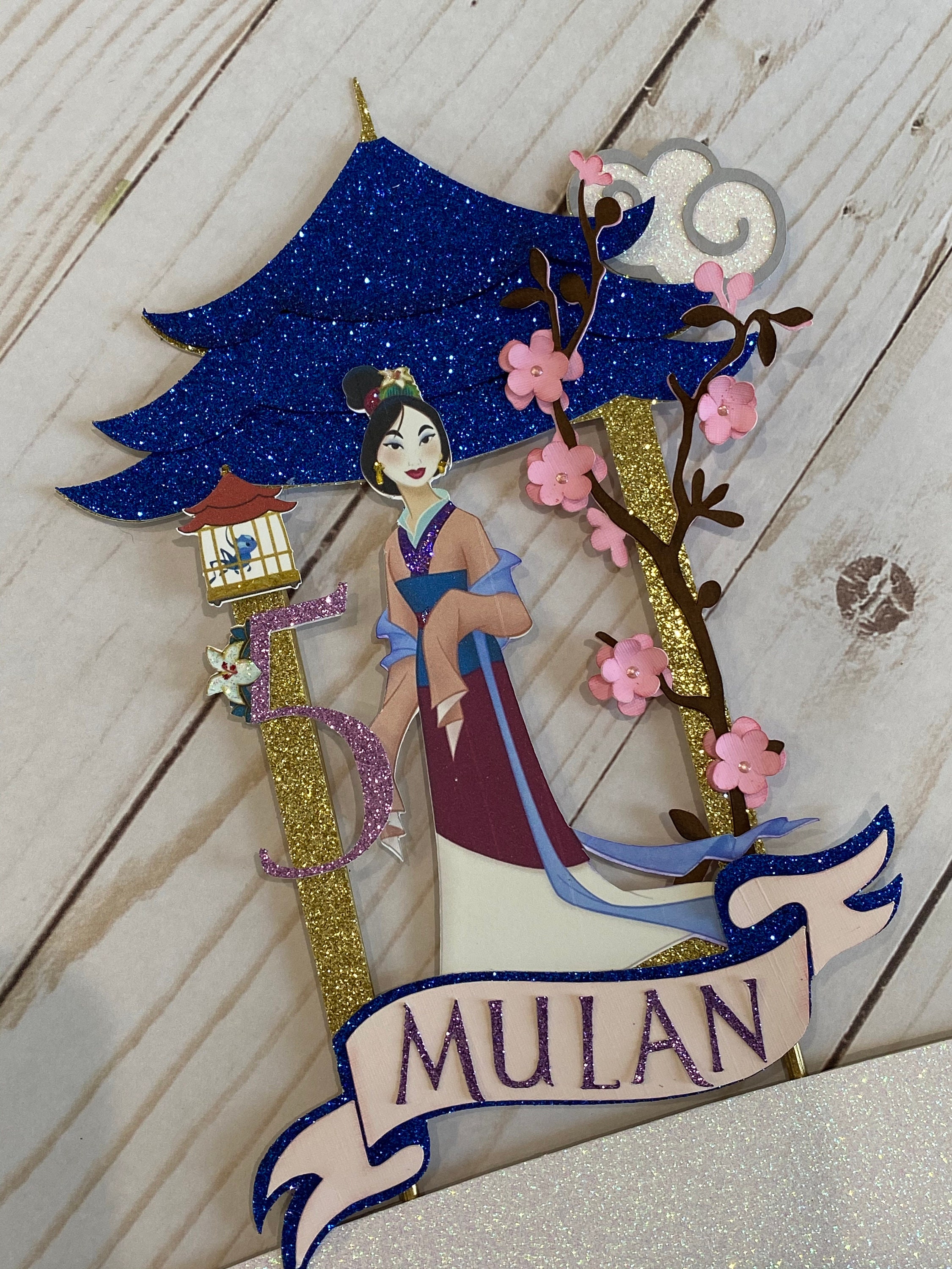 Mulan Cake Topper. Mulan Inspired Cake Topper. Mulan Birthday | Etsy