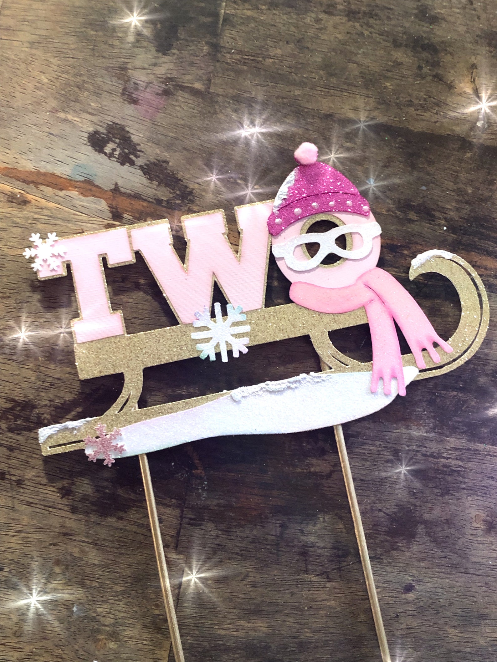 Sled Cake Topper. First Birthday. Winter Birthday. Winter - Etsy
