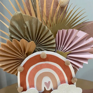 Rainbow Boho Number Photo Prop. Rainbow Party Decoration. Choose Number ...