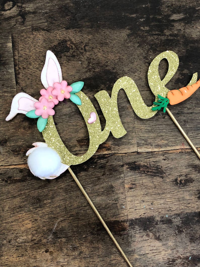 First Birthday Bunny Cake Topper. Bunny Cake Topper. Little - Etsy