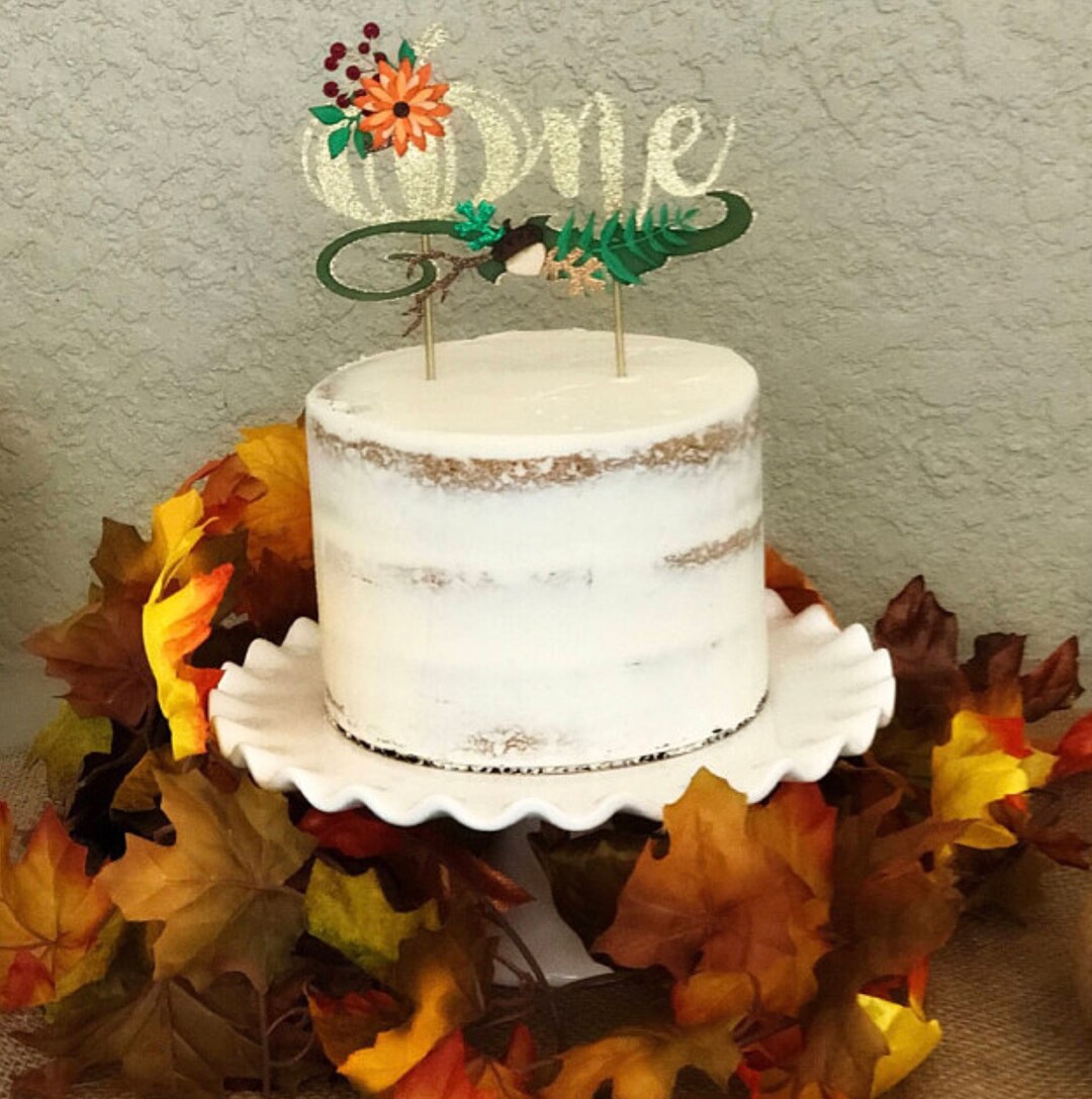 One Pumpkin Cake Topper. Pumpkin Cake Topper. First Birthday Cake ...