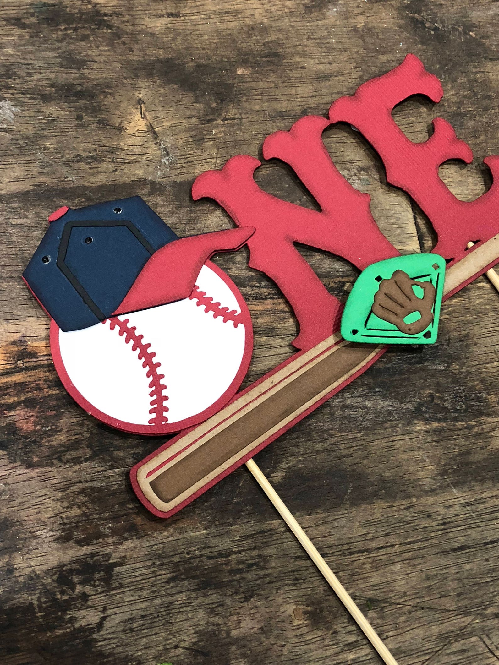 Baseball Cake Topper. First Birthday Baseball Cake Topper. - Etsy