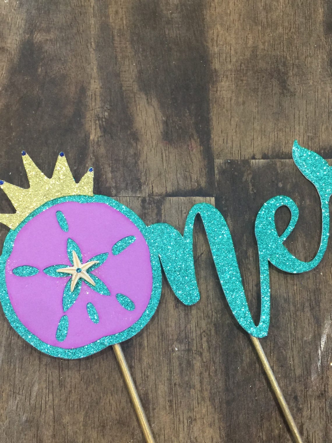 Mermaid Cake Topper. Shell First Birthday Cake Topper Under - Etsy