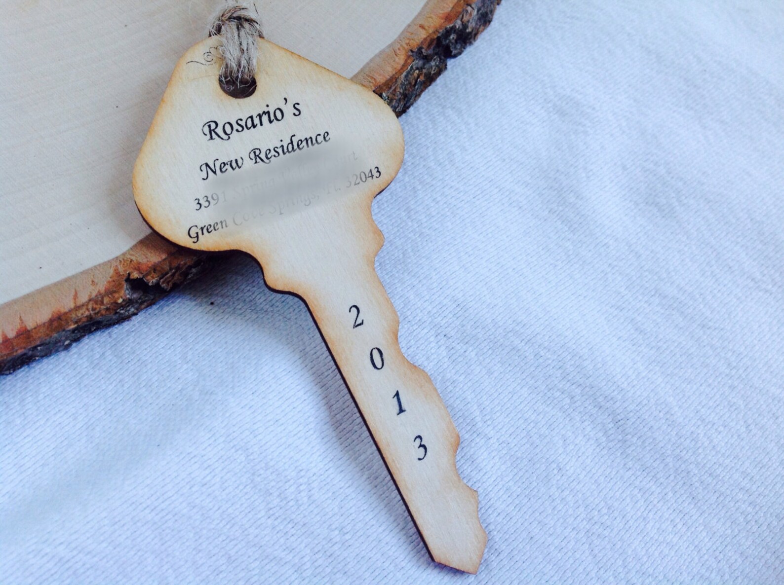 Fully Customizable New Home Key Ornament Housewarming | Etsy