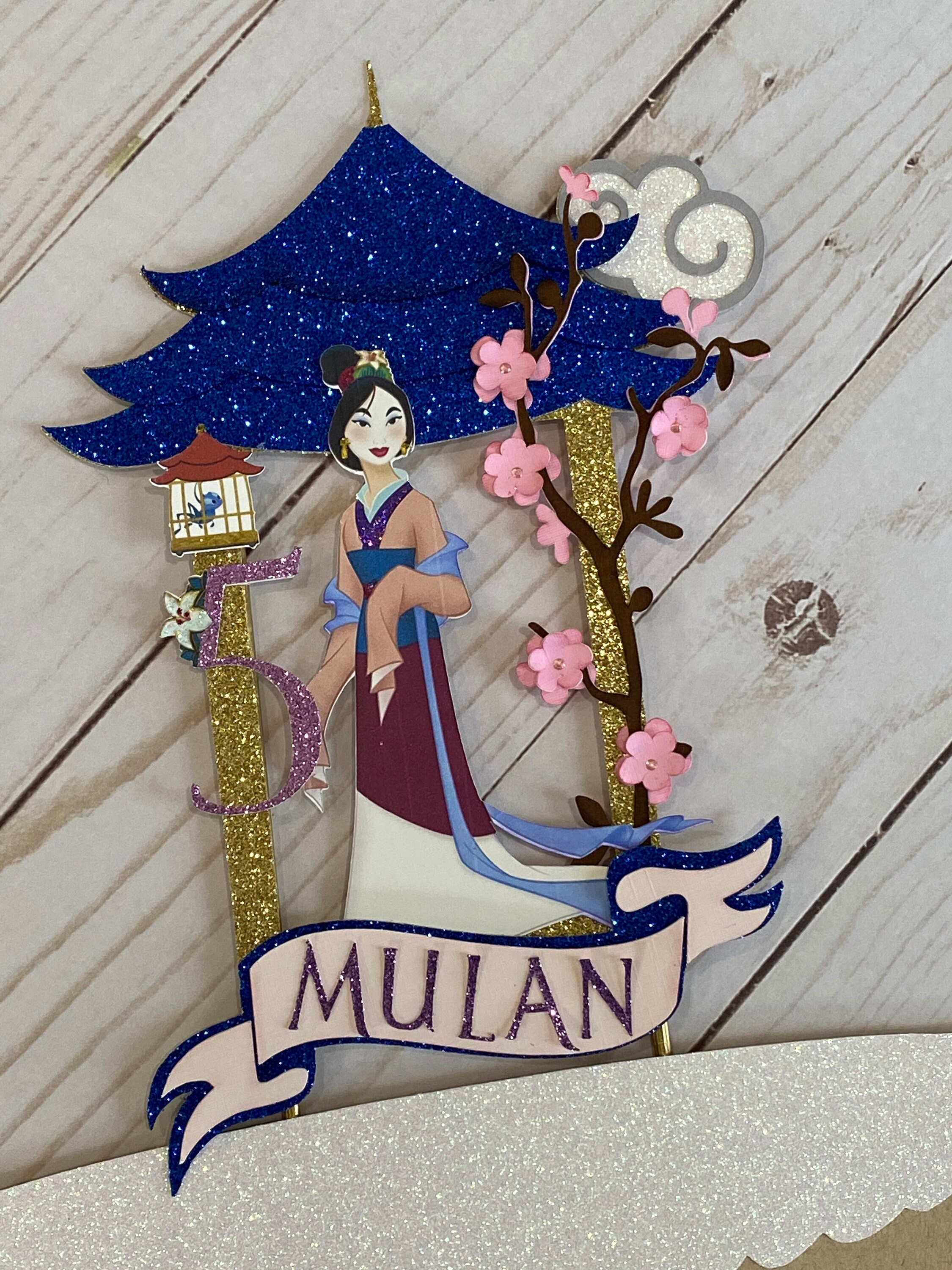 Mulan Cake Topper. Mulan Inspired Cake Topper. Mulan Birthday | Etsy