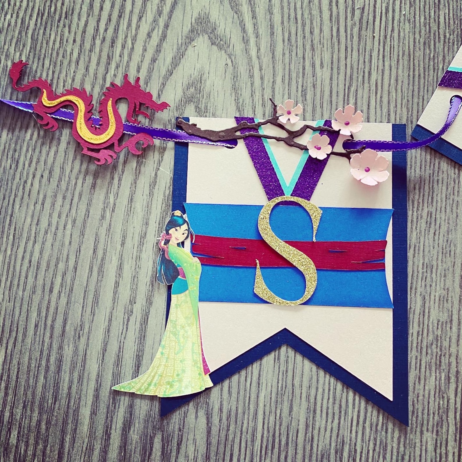 Mulan Birthday Banner: Party Decoration - Etsy