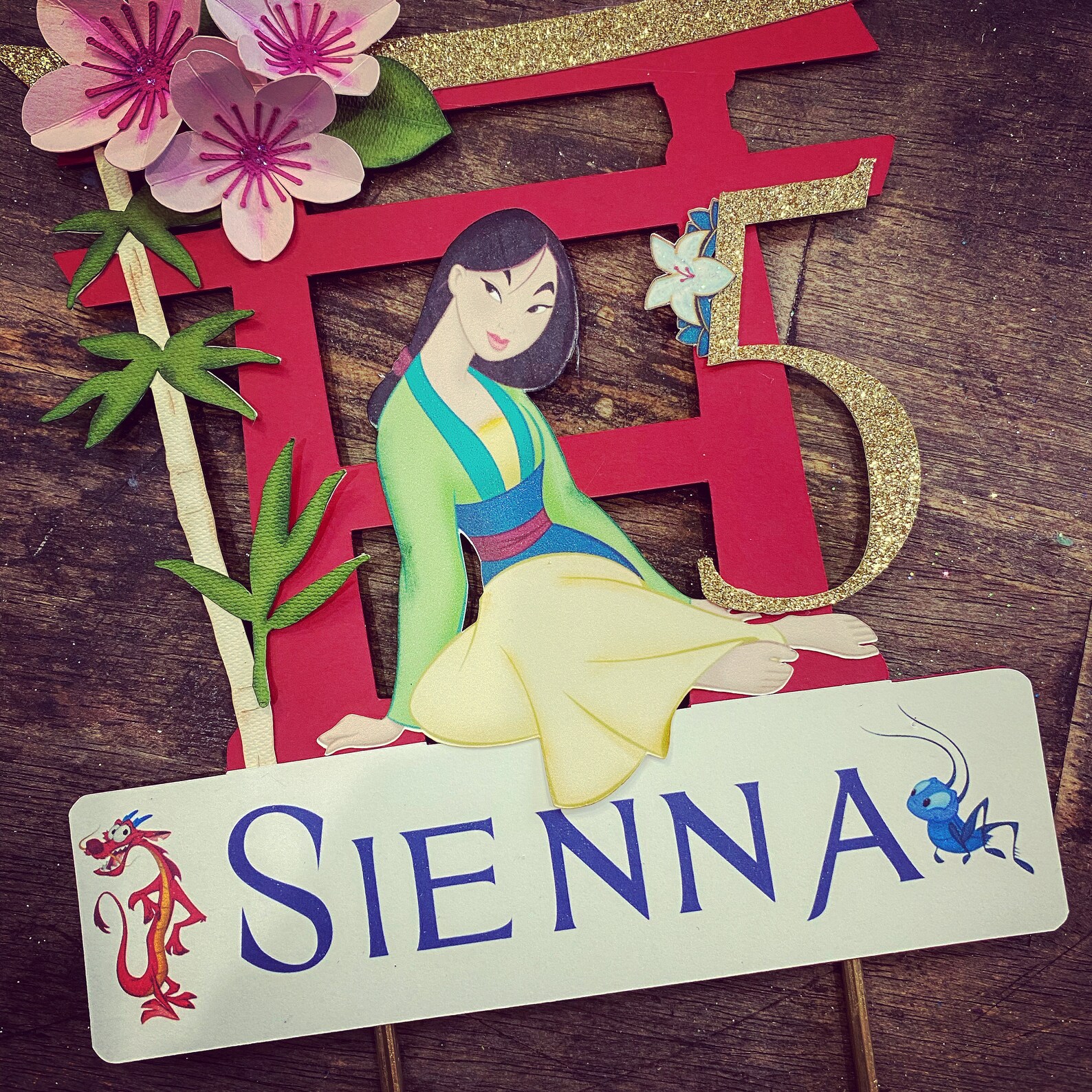 Mulan Cake Topper. Mulan Inspired Cake Topper. Mulan Birthday - Etsy Canada