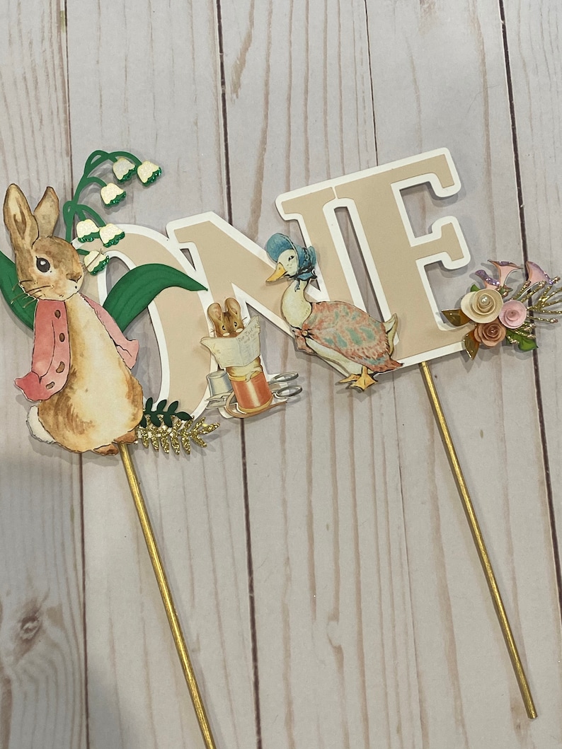 Peter Rabbit Cake Topper. Peter Rabbit First Birthday. Peter - Etsy