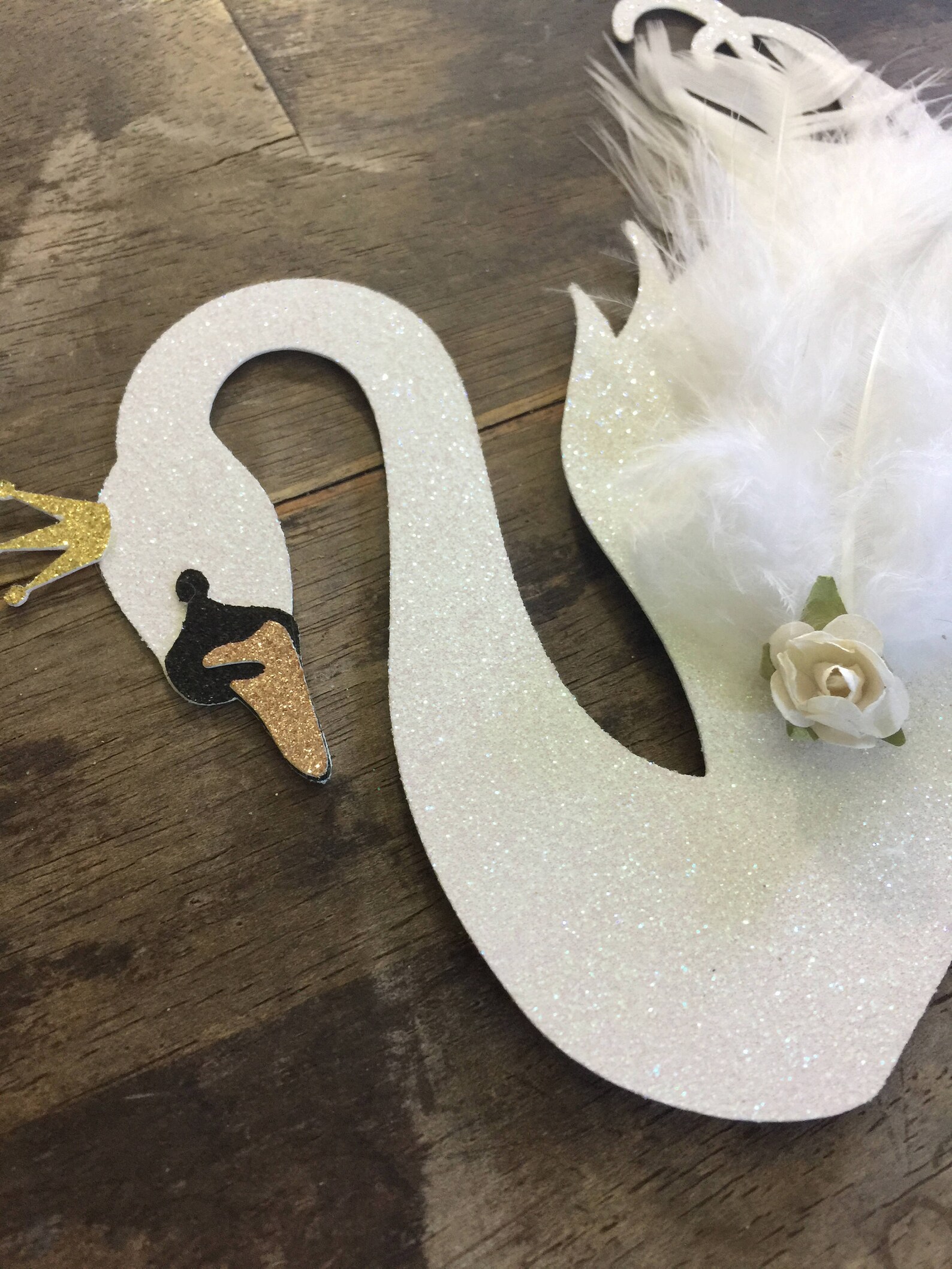 Original Design Swan Cake Topper. First Birthday Cake Topper - Etsy