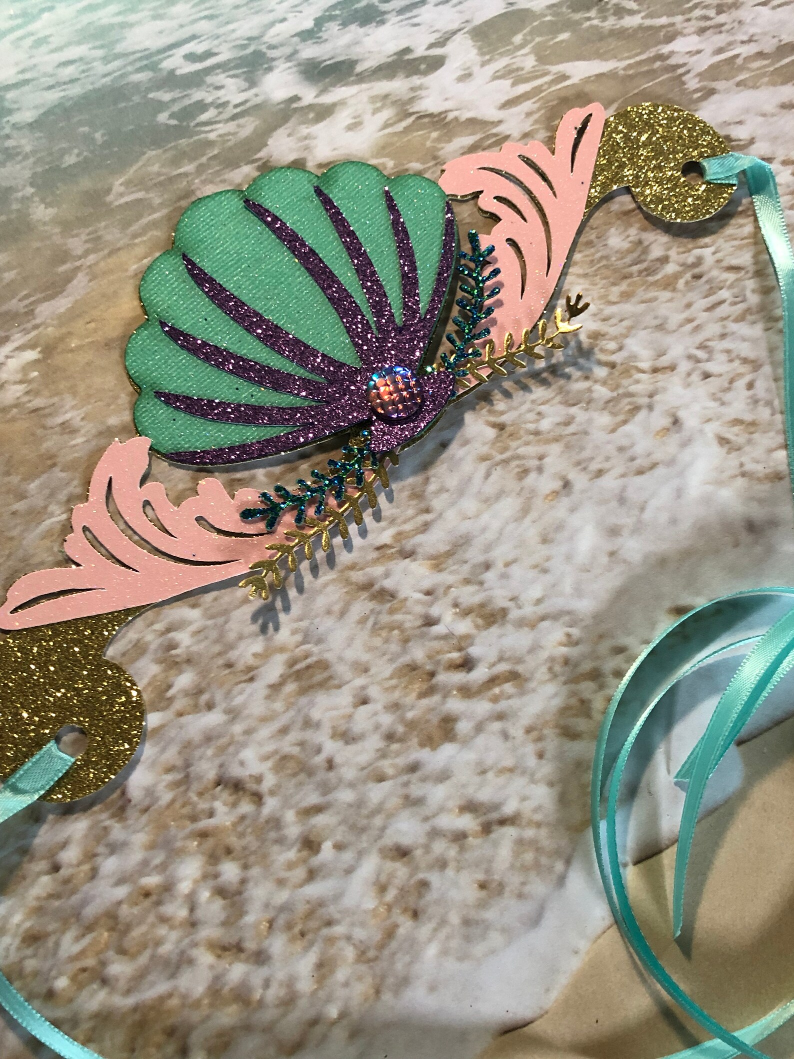 Mermaid Crown. Under the Sea Crown. Mermaid Party Favor. - Etsy