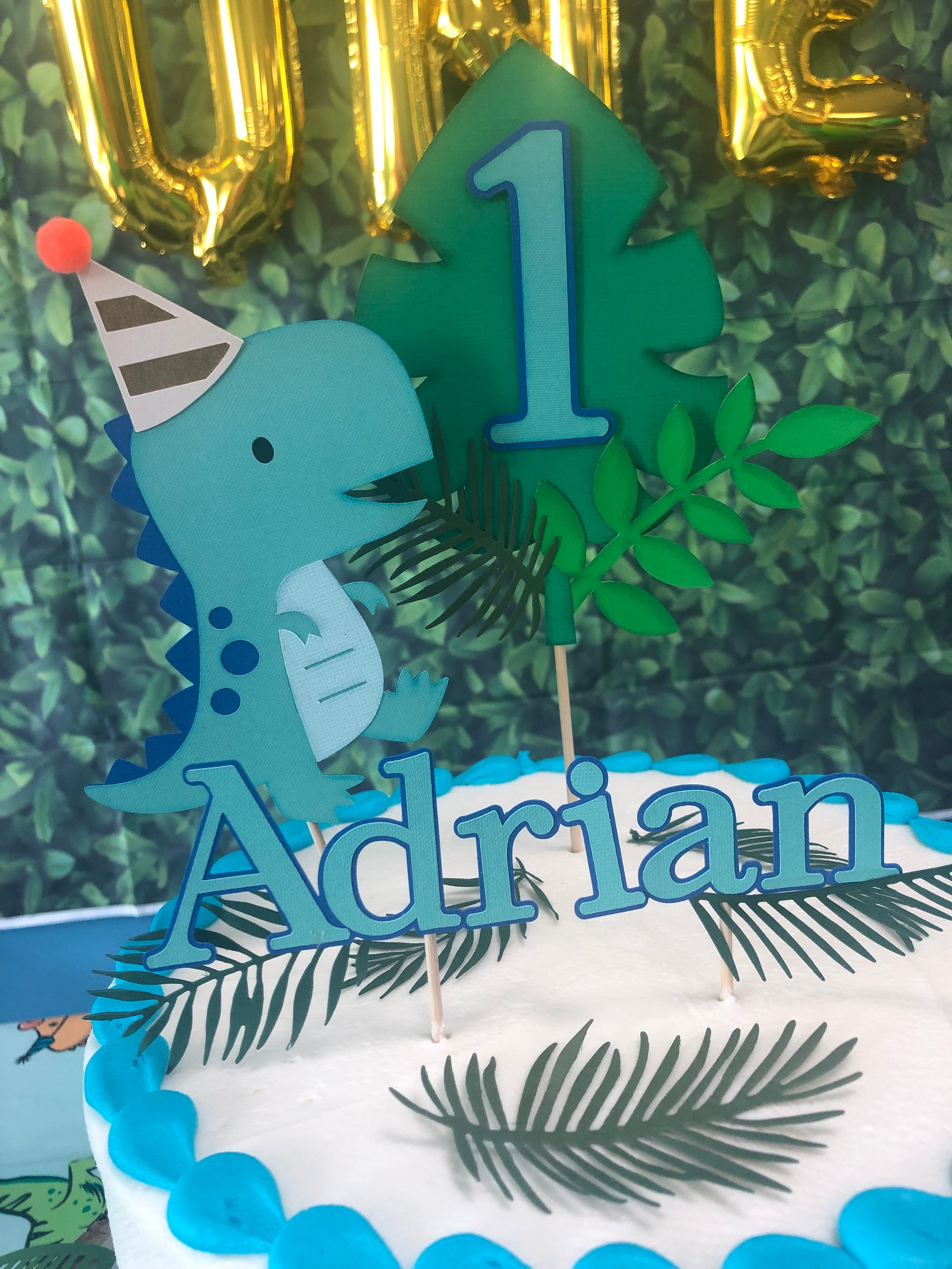 Dinosaur Cake Topper. Dinosaur party. Dinosaur Birthday | Etsy