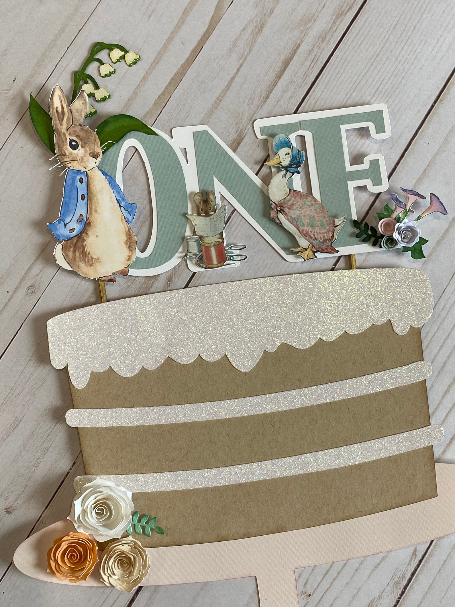 Peter Rabbit Cake Topper. Peter Rabbit First Birthday. Peter - Etsy