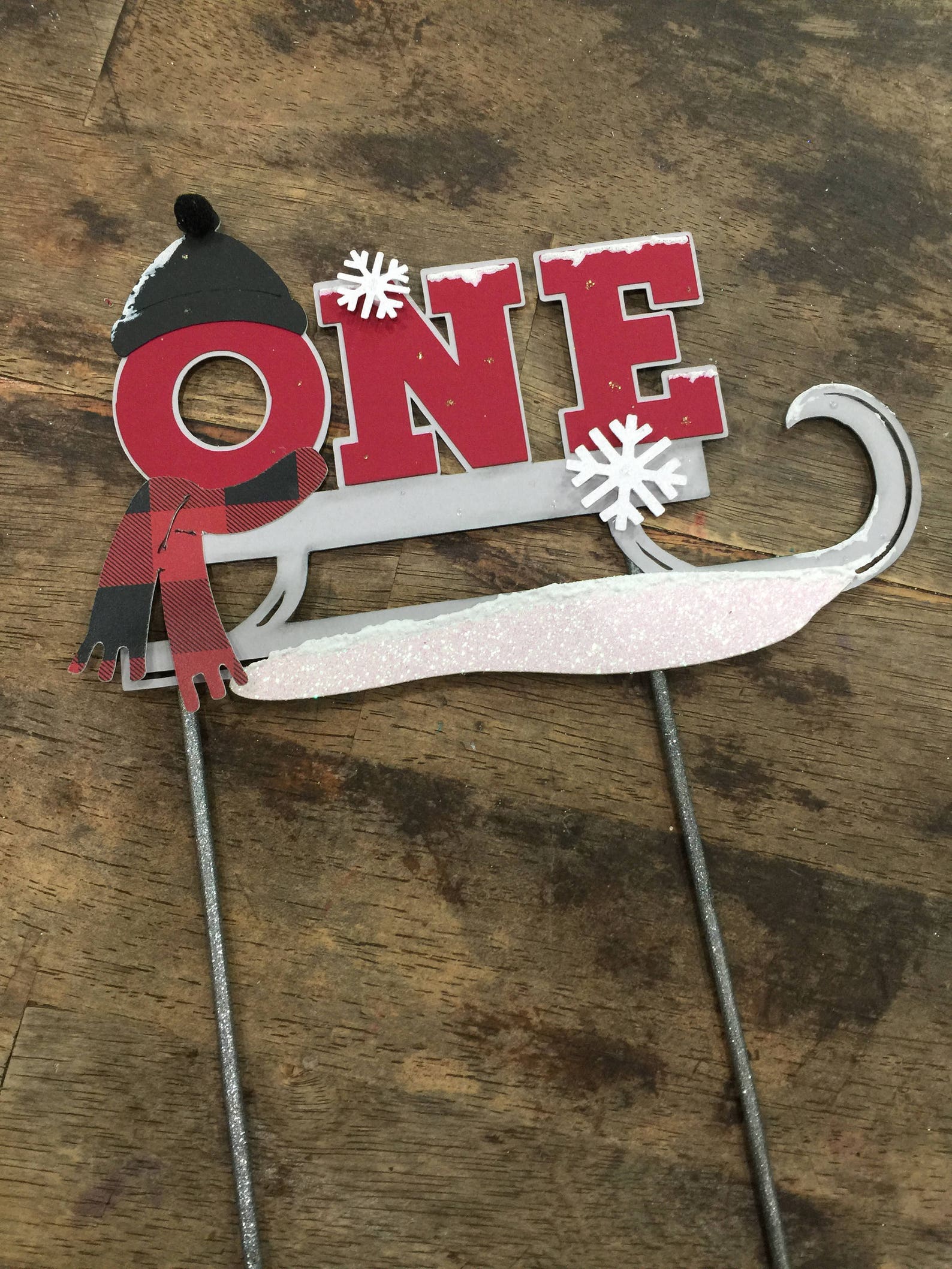 Sled Cake Topper. First Birthday. Winter Birthday. Winter - Etsy