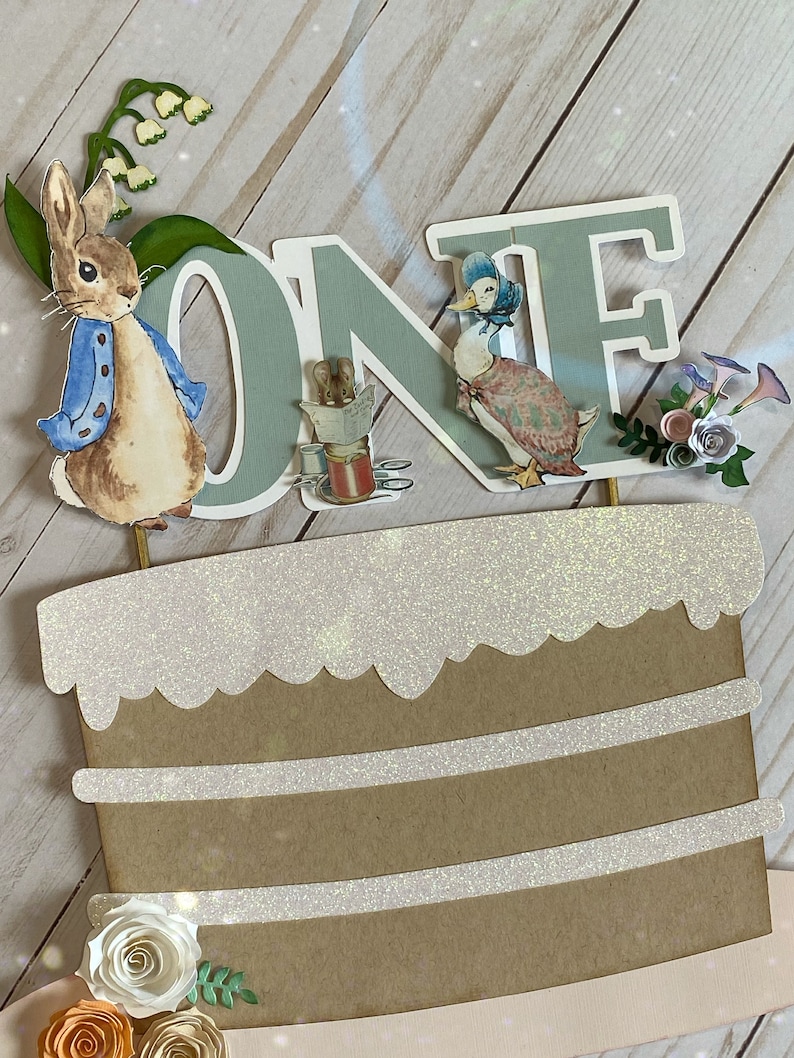 Peter Rabbit Cake Topper. Peter Rabbit First Birthday. Peter - Etsy