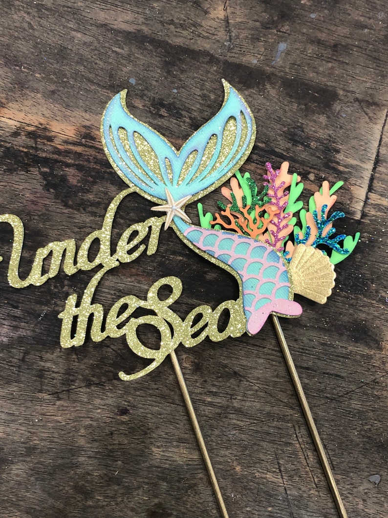 Under The Sea Birthday Cake Topper Mermaid Cake Topper Under Etsy under-the-sea-birthday-cake-topper-mermaid-cake-topper-under-etsy