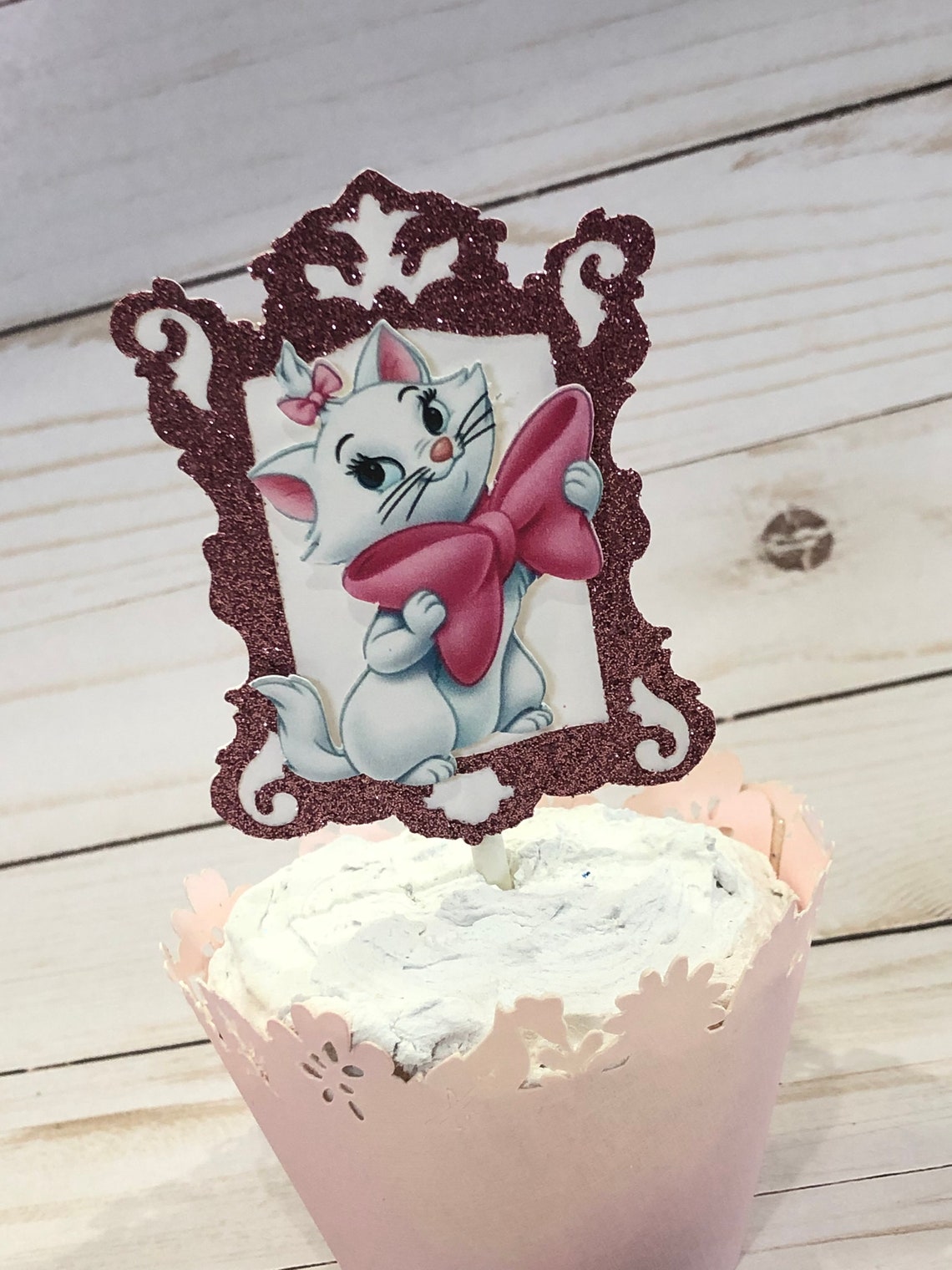 Marie Aristocats Cupcake Toppers Marie Cupcake Toppers Etsy