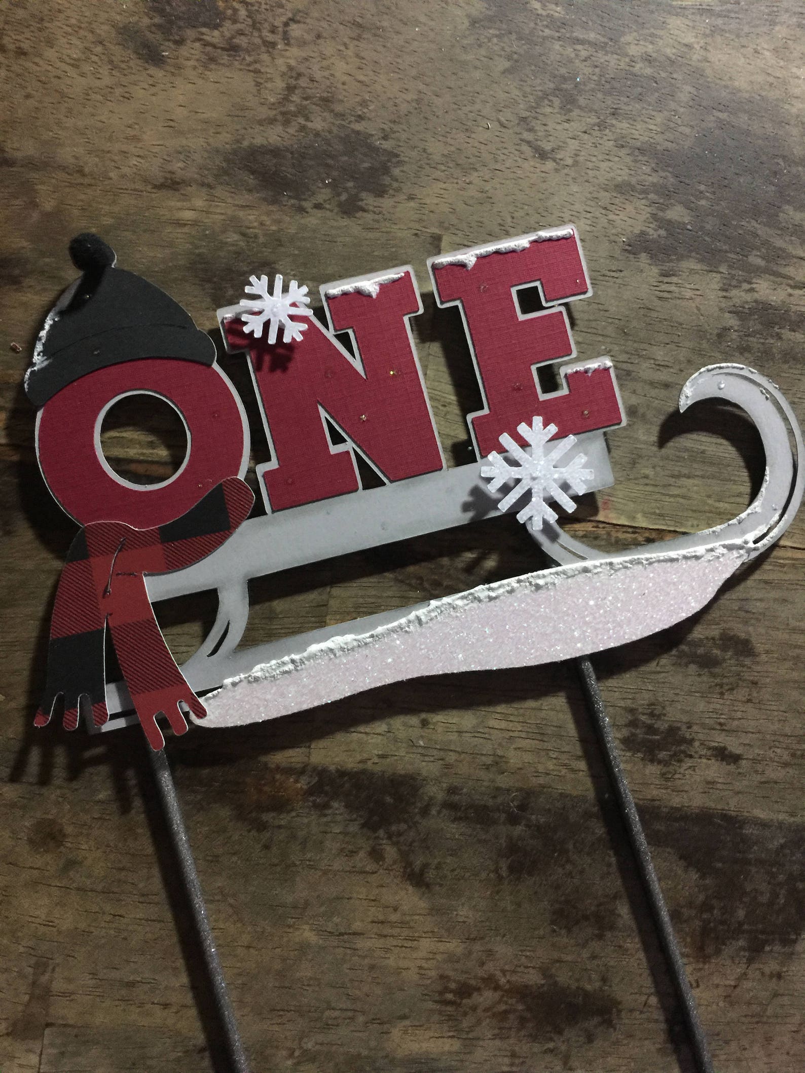 Sled Cake Topper. First Birthday. Winter Birthday. Winter - Etsy