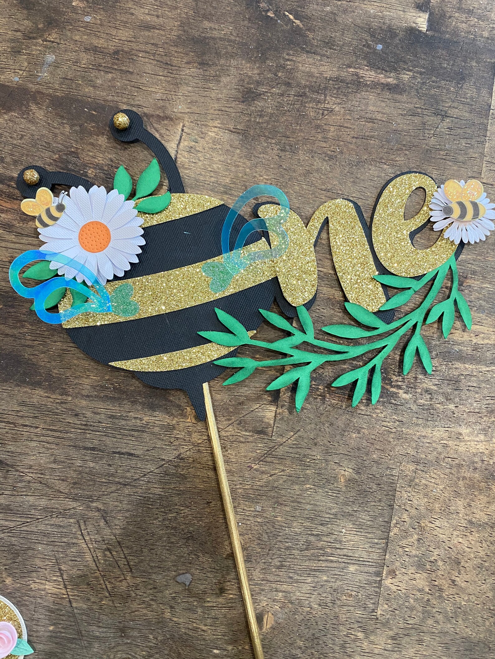 Bee cake topper. Bee One Cake Topper. Bee birthday party | Etsy