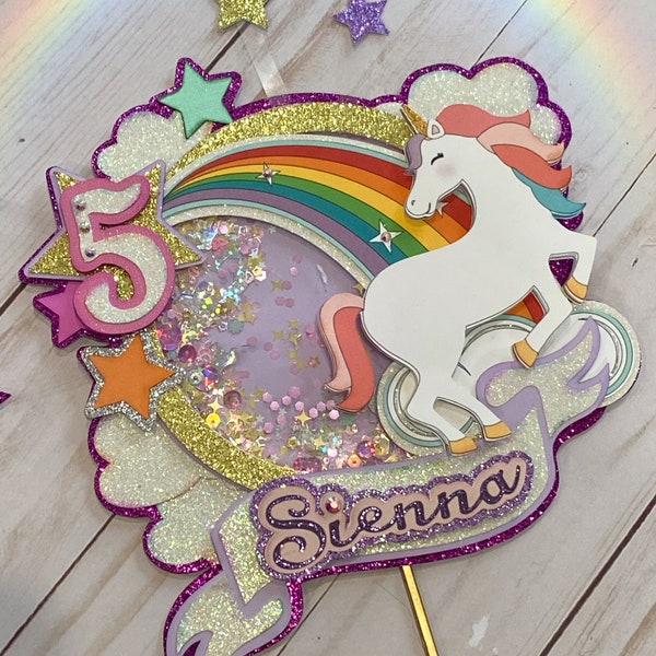 Unicorn Cake Topper - Etsy