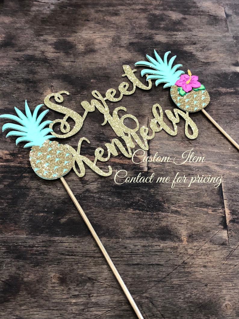 The Original Design Pineapple Cake Topper. First Birthday Cake | Etsy