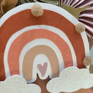 Rainbow Boho Number Photo Prop. Rainbow Party Decoration. Choose Number ...