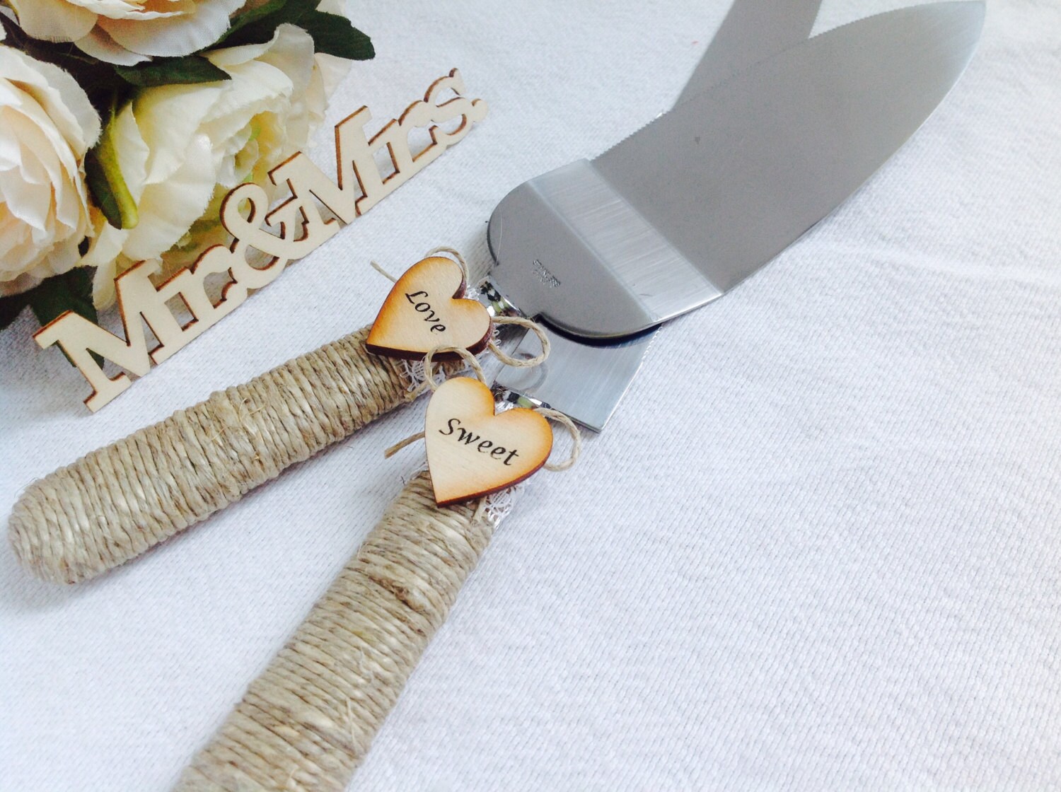 The Original Wedding Cake Server Set Personalized Rustic - Etsy Canada