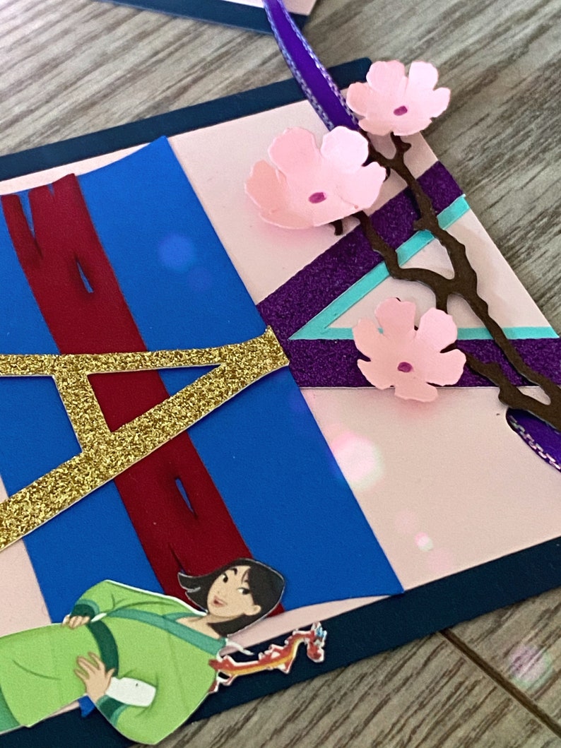 Mulan Birthday Banner: Party Decoration - Etsy