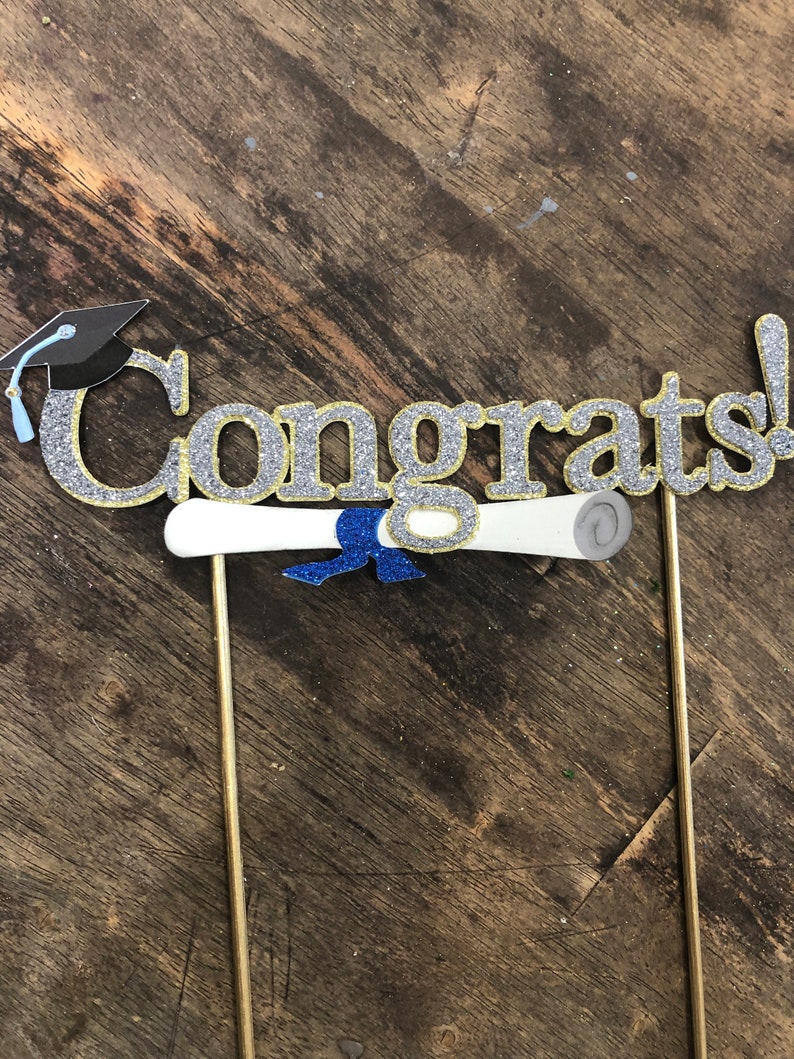 Graduation Cake Topper. Congratulations Cake Topper. Grad Cake | Etsy