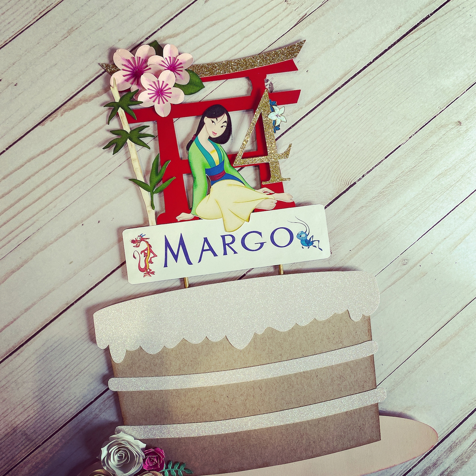 Mulan Cake Topper. Mulan Inspired Cake Topper. Mulan Birthday - Etsy Canada