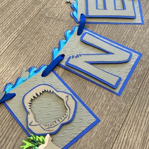 Shark Highchair Banner. Shark Banner. Shark Theme Birthday. - Etsy