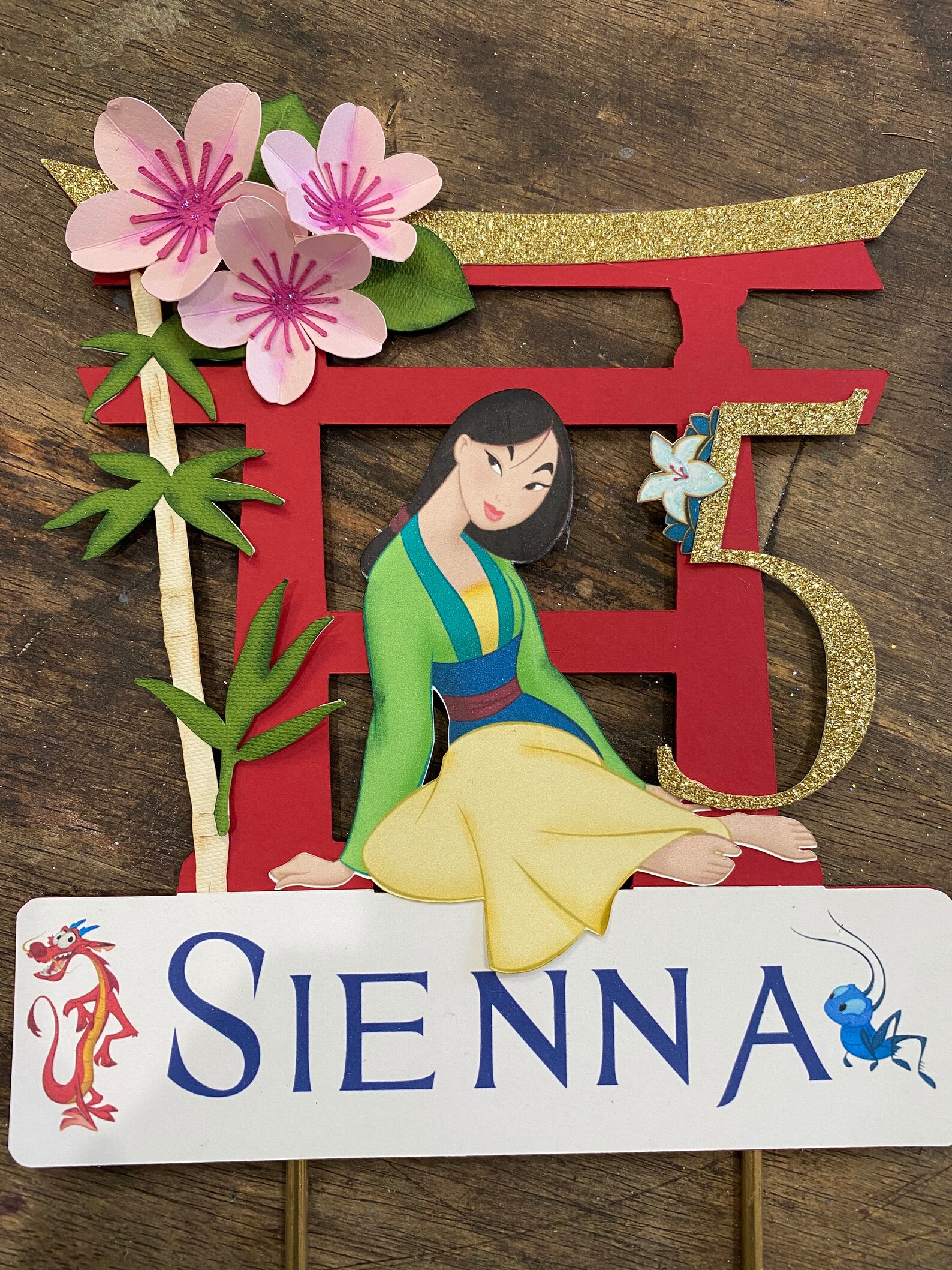 Mulan Cake Topper. Mulan Inspired Cake Topper. Mulan Birthday - Etsy Canada