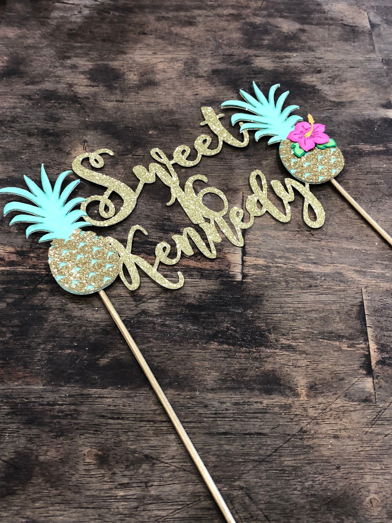 The Original Design Pineapple Cake Topper. First Birthday Cake | Etsy