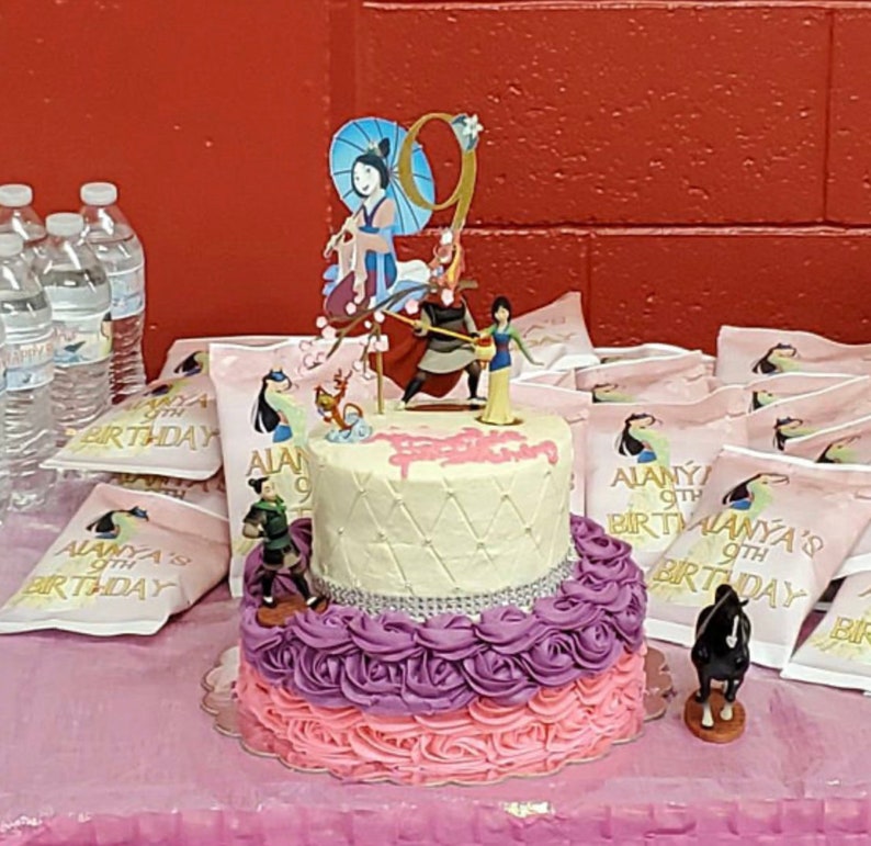 Mulan Birthday Cake Topper: Asian Inspired Party Decor - Etsy