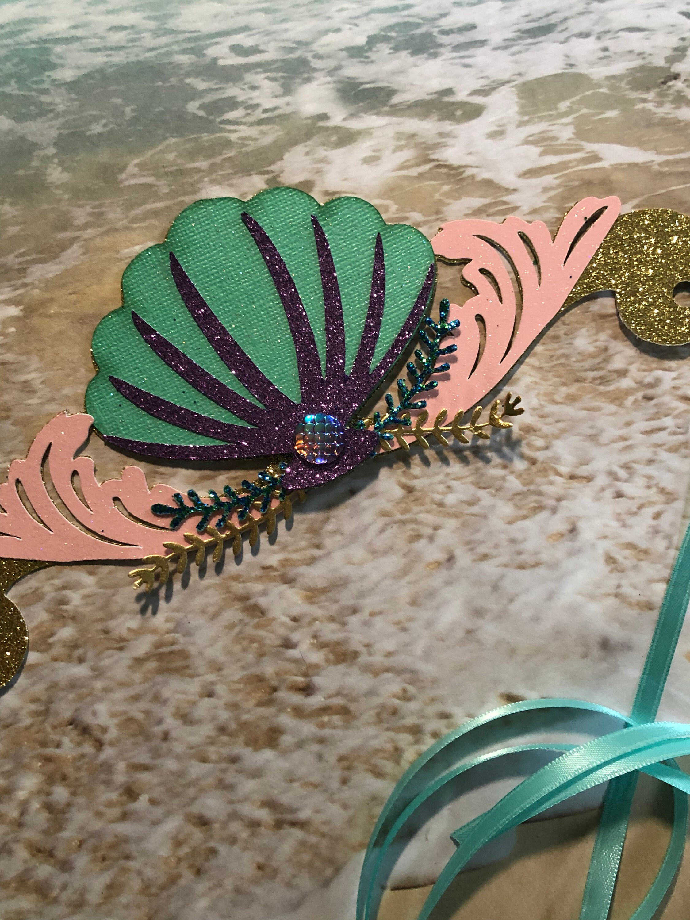 Glitter Mermaid Crown: Under the Sea Party Favor - Etsy