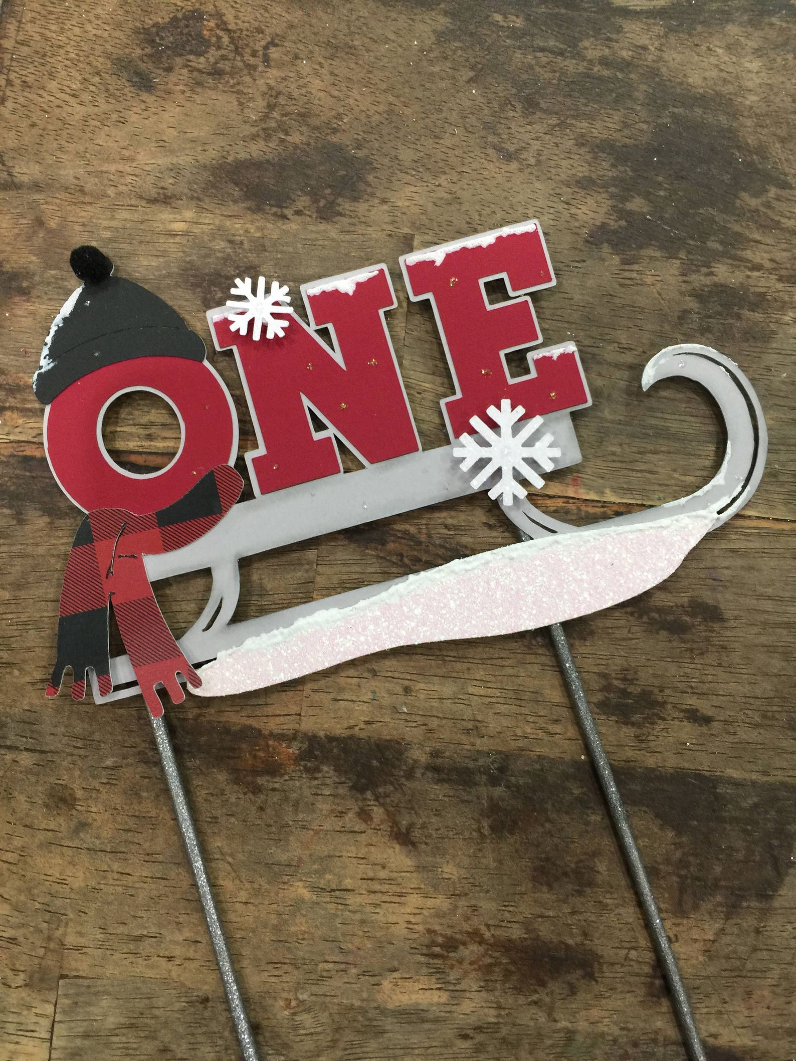 Sled Cake Topper. First Birthday. Winter Birthday. Winter - Etsy
