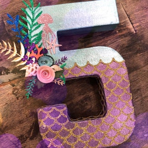 Mermaid Theme Number Photo Prop. Mermaid Party Decoration - Etsy