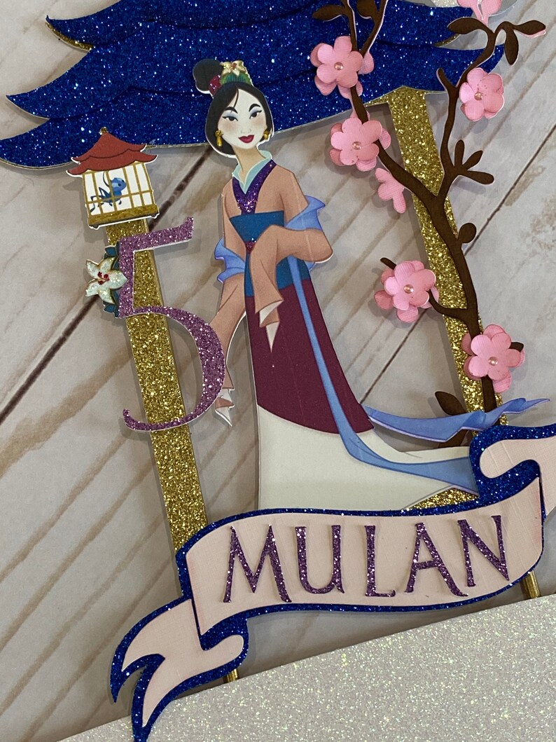 Mulan Cake Topper. Mulan Inspired Cake Topper. Mulan Birthday | Etsy