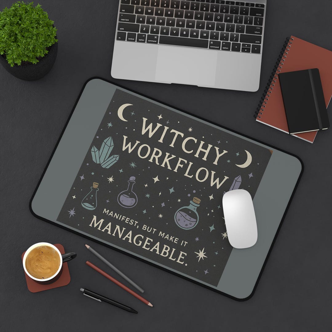 Witchy Workflow Desk Mat - Etsy