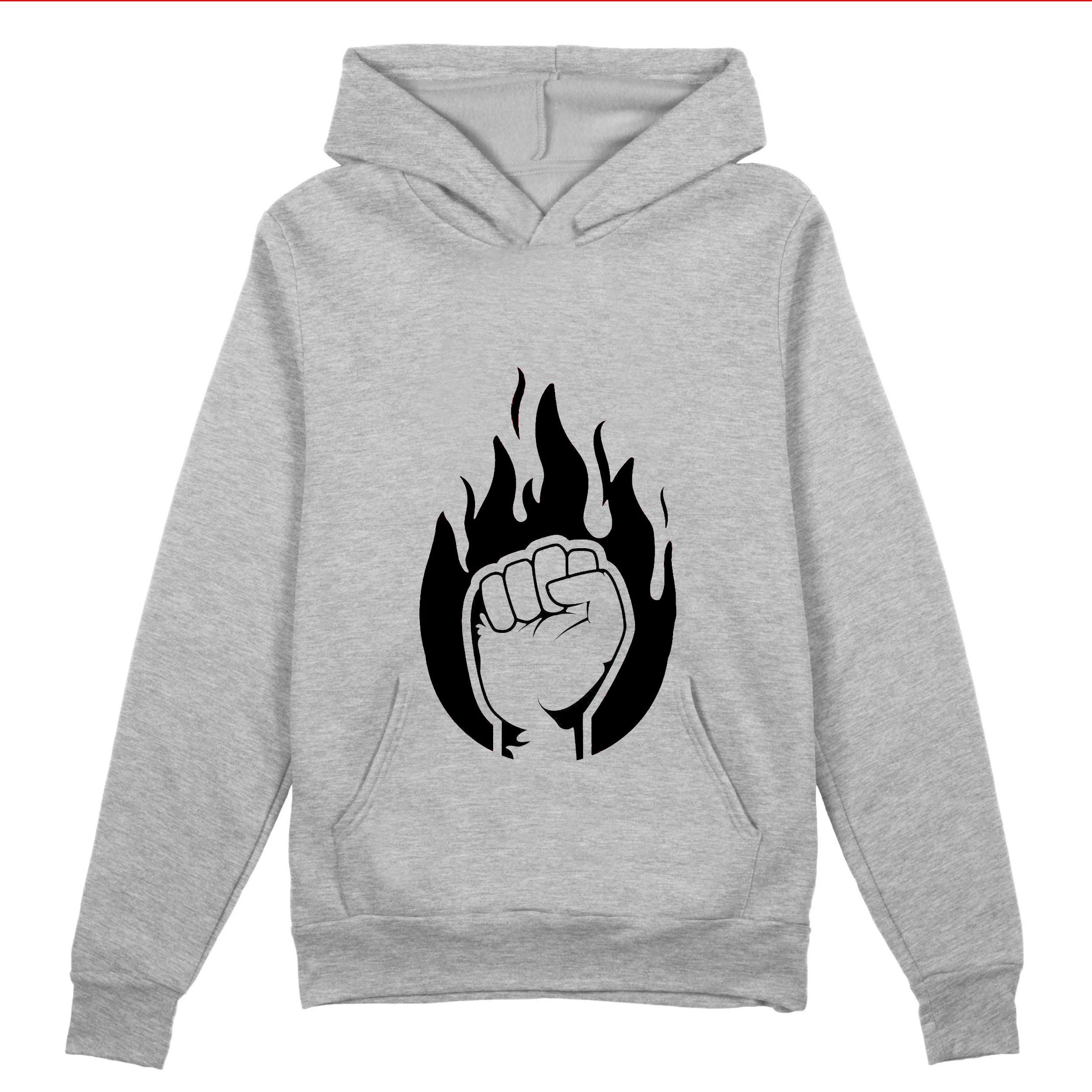 Fire Fist Printable Tattoo Design – Flaming Punch Digital Art Download ...