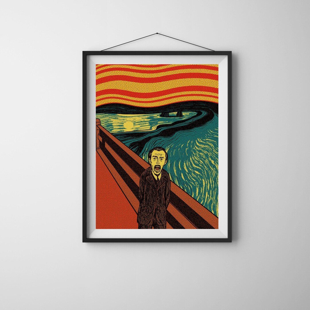 The Scream Reimagined – Edvard Munch Pop Art Wall Art, Famous ...