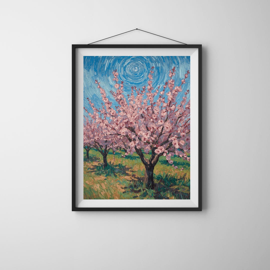 Almond Trees Impressionist Print: Famous Spring Art (digital Download ...