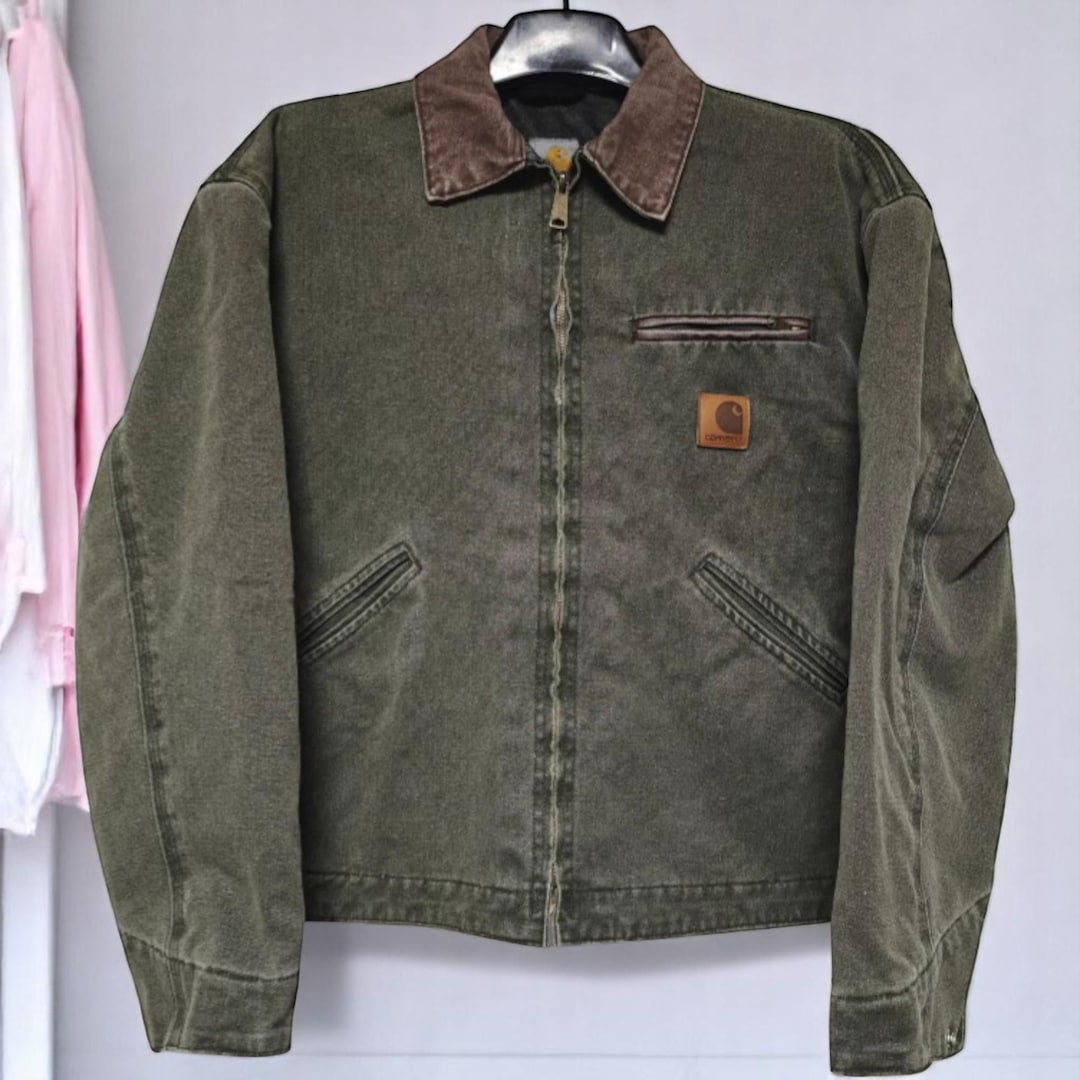 Retro J97 Moss Detroit Work Jacket - Reworked Vintage Workwear Jacket ...