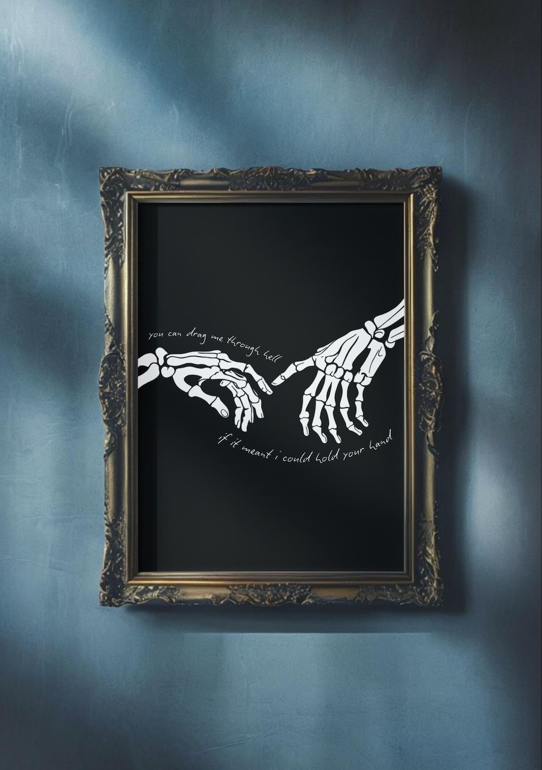 BMTH Lyric Art Print: Emo Romantic Skeleton Hands (PDF) - Etsy