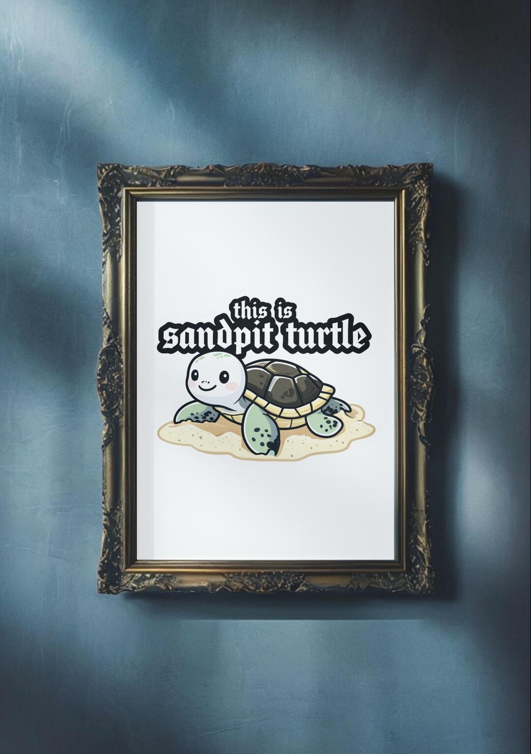 Sandpit Turtle BMTH Tribute Art Print: Elder Emo Decor (digital ...