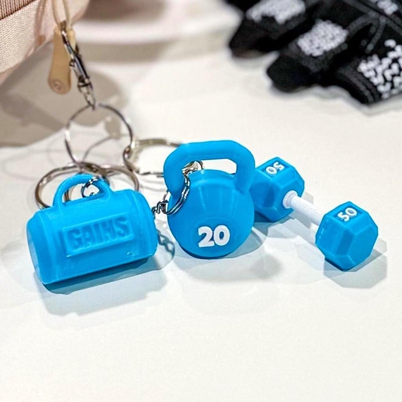 Fitness Keychain Set - Etsy