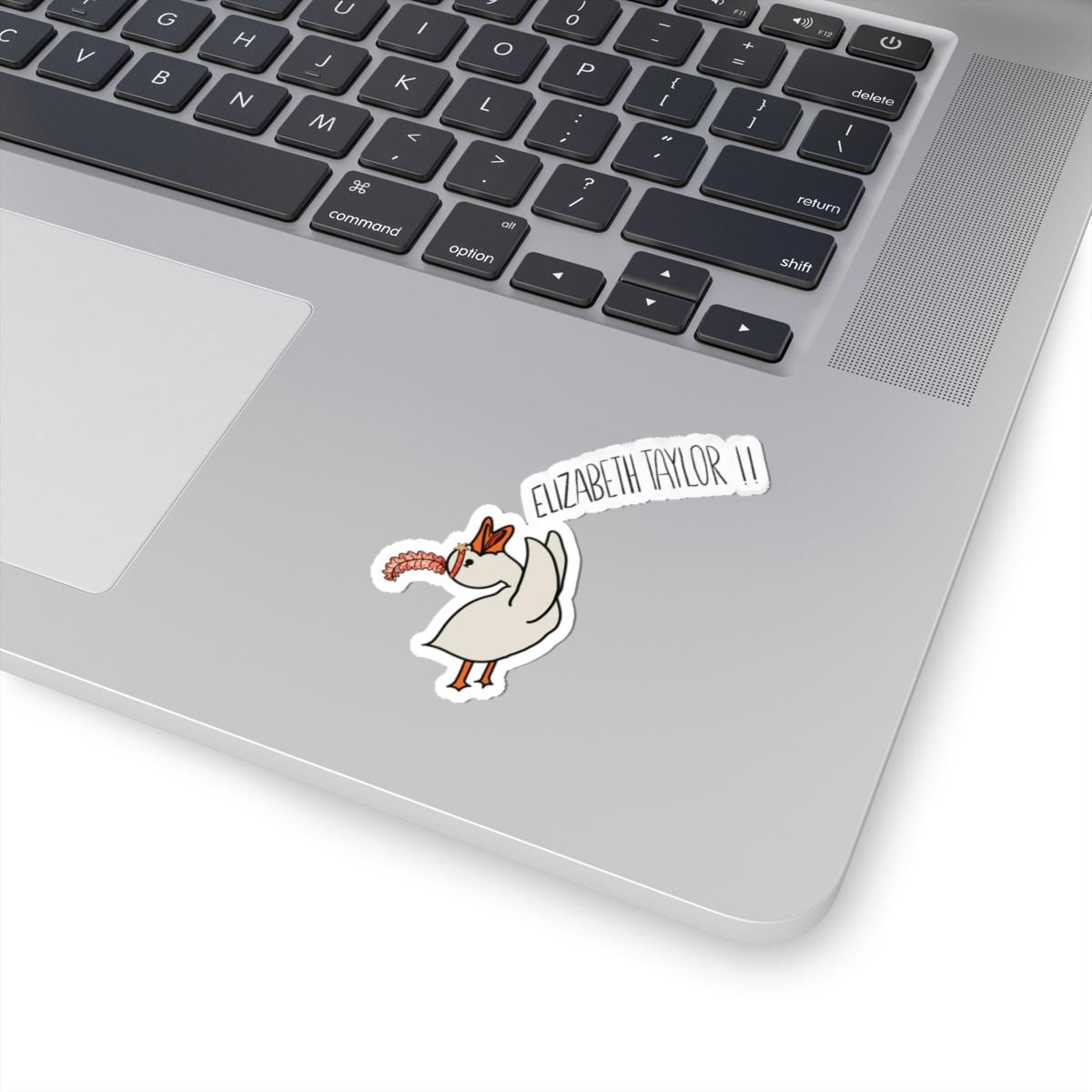 Elizabeth Taylor Screaming Goose Sticker: Music Fan Laptop Decal - Etsy