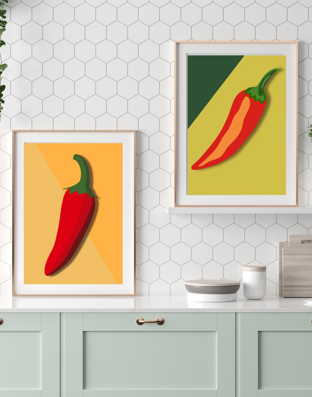 Chile Pepper Kitchen Print: Spicy Mexican Home Wall Art - Etsy