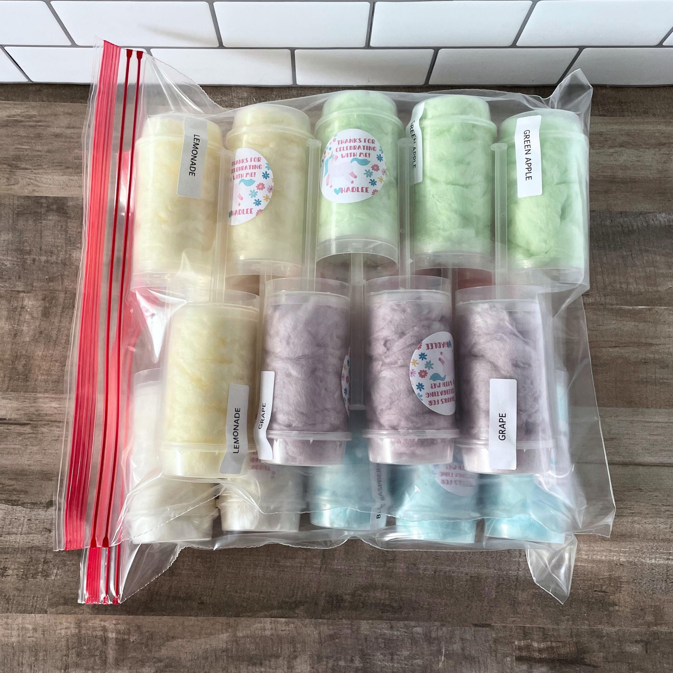 Cotton Candy Push Pop, All Natural, Perfect for Favors, Class Parties ...