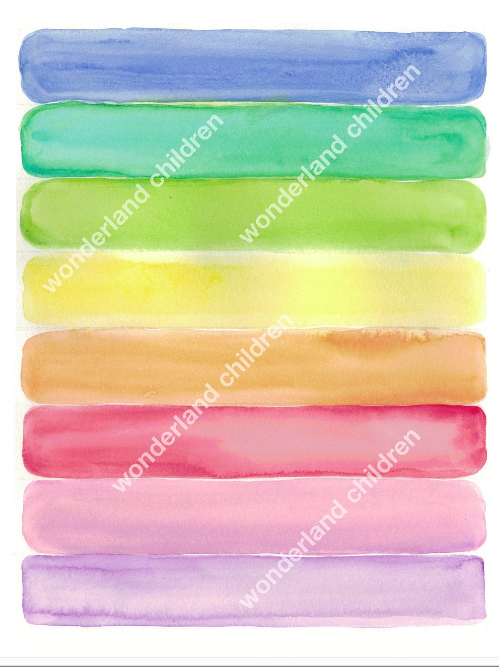 Daily Rhythm Chart - Printable Planner Schedule - Watercolor - Digital ...