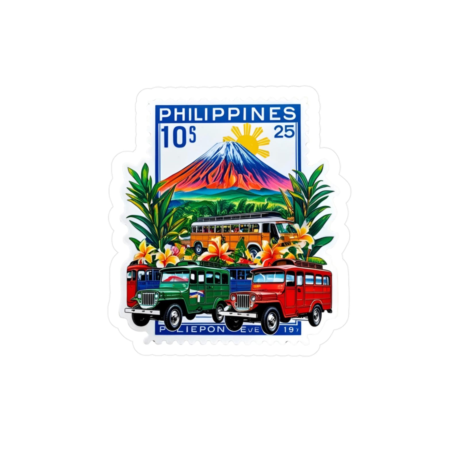 Philippine Jeepney Vinyl Decals | Tropical Travel Decor, Stickers for ...